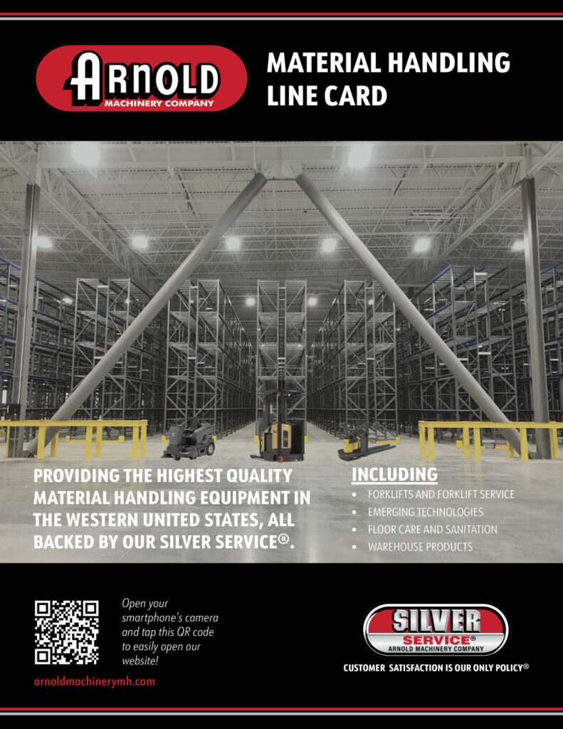 Arnold Machinery MH Line Card - Arnold Machinery
